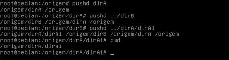 Comandos Pushd Popd E Dirs Manipulando A Pilha De Diret Rios No