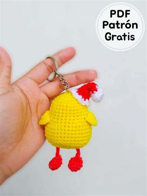 Llavero Pollito Amigurumis Patrones Gratis PDF