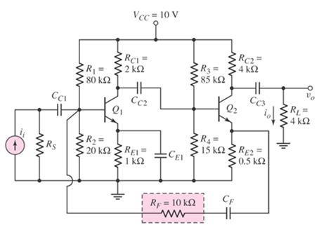 solved simulate the following circuit using pspice or