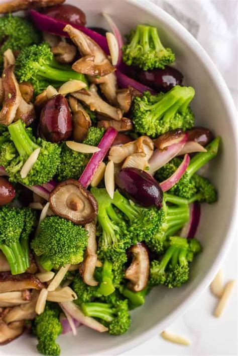 Best Healthy Broccoli Mushroom Salad Lavender And Macarons