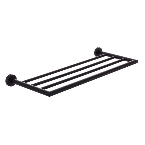 Nimbus Matt Black Towel Rack Genwec