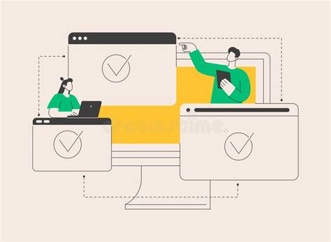Cross Browser Compatibility Abstract Concept Vector Illustration Stock