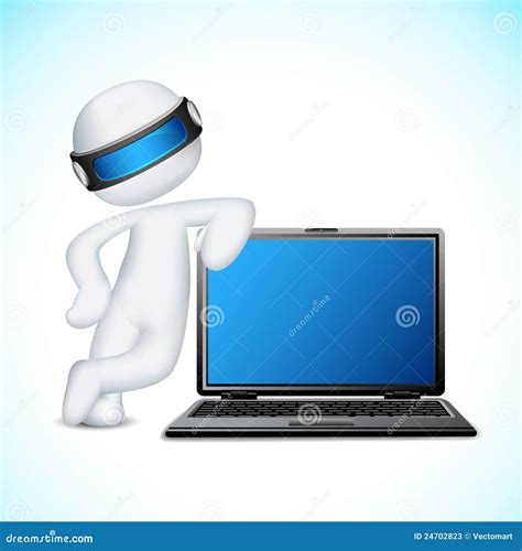 Vector 3d Man With Notebook Stock Vector Illustration Of Concept Vector 3d Man With Notebook Stock Vector Illustration Of Concept