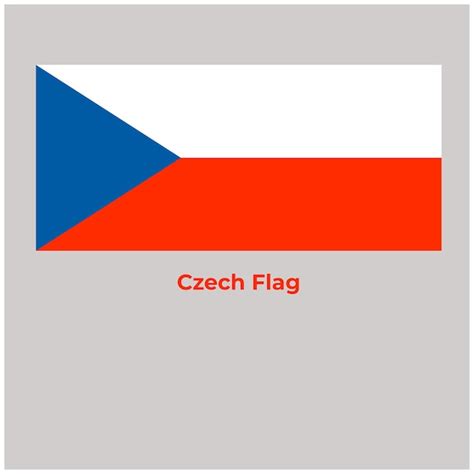 Premium Vector The Czech Flag