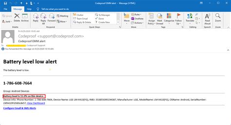 Battery Level Low Notifications Customer Support And Training Codeproof