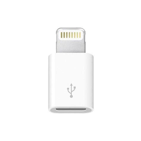 Micro Usb To Lightning Adapter Converter White Bd