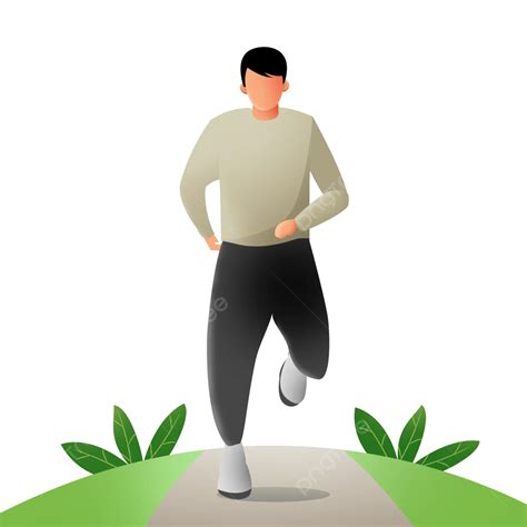 Hombre Corriendo En El Parque PNG Correr Hombre Corriendo Aptitud
