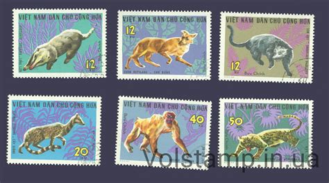 Заказать марки мира 1967 Вьетнам Серия марок (Фауна, млекопитающие ...