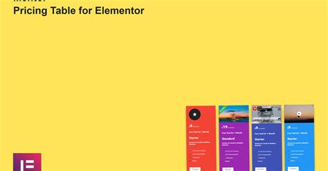 Mentor Pricing Table For Elementor Wp Plugins Ft Addons And Price Envato