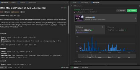 🧗‍♂️beginner Friendly Guide Max Dot Product Of Two Subsequences