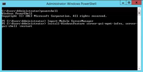 How To Switch GUI To Core And Core To GUI In Windows R Powershell