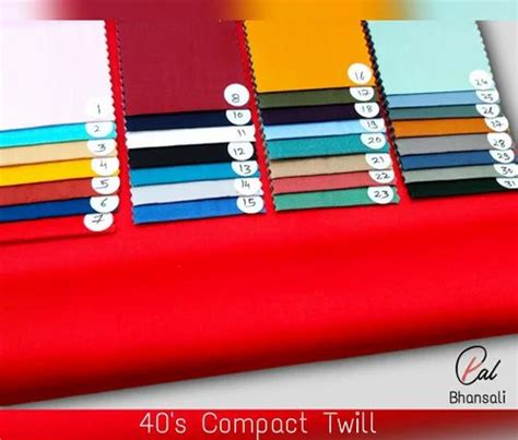 S Compact Twill Shirting Fabric Inches At Meter In Ahmedabad ID