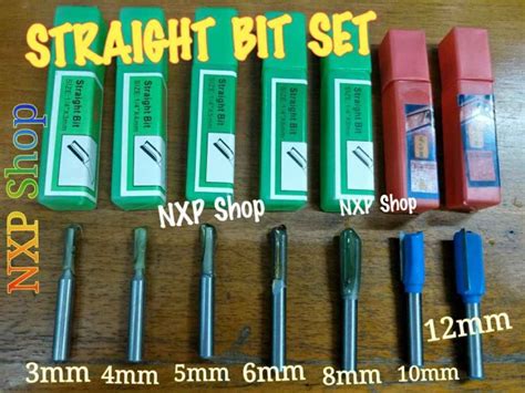 Promo Straight Bit Set Router Bits Set Mata Router Set Mata