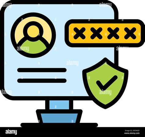 Client Privacy Icon Outline Vector User Data Safe Customer Color Flat Stock Vector Image And Art
