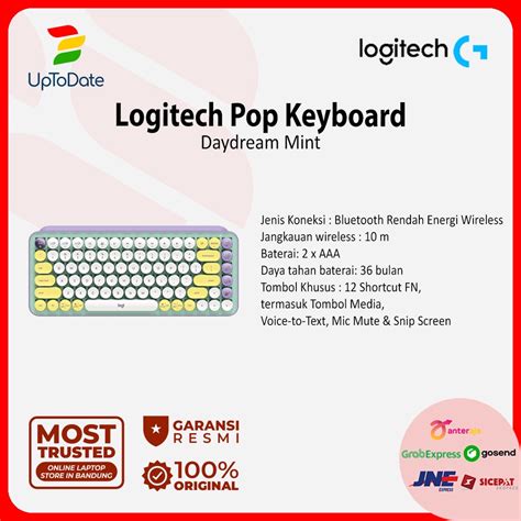 Jual Keyboard Logitech Pop Keys Mechanical Wireless Shopee Indonesia