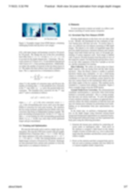 Solution Practical Multi View 3d Pose Estimation From Single Depth