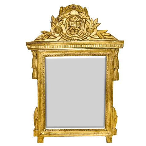 19th Century French Louis Xvi Carved Oval Mirror For Sale At 1stdibs