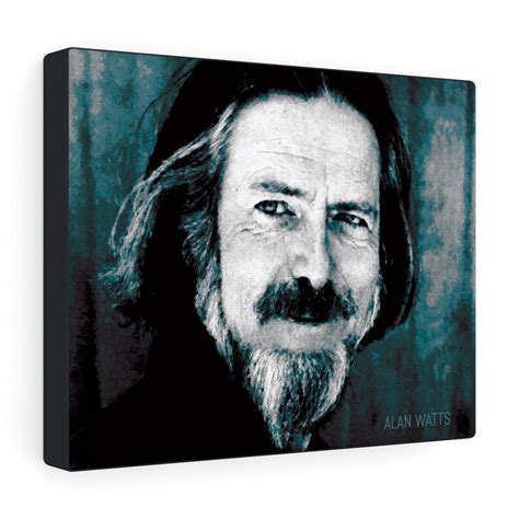 Alan Watts Portrait Canvas Print Of One Of The Most Prominent Etsy