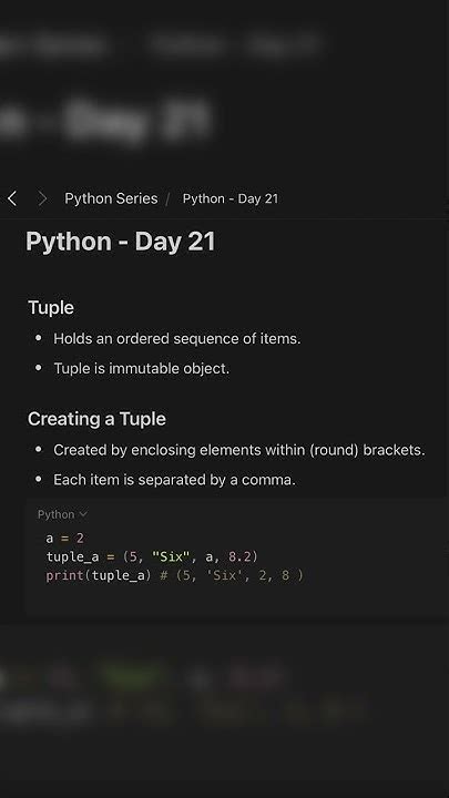 Python Day 21 Python Programming Series In Telugu Tuple Data Structure In Python Uday