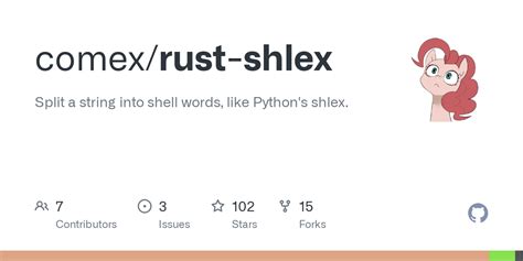 GitHub Comex Rust Shlex Split A String Into Shell Words Like Python S Shlex