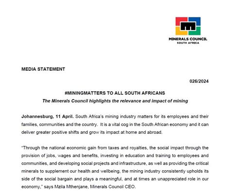 Minerals Council South Africa On Linkedin Miningmatters