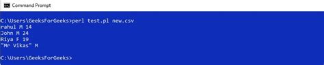 Perl Reading A CSV File GeeksforGeeks