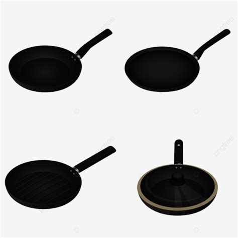Griddle Icon Set Isometric Vector Skillet Griddle Dishware Png And
