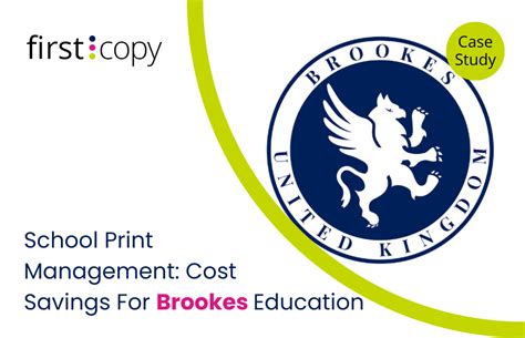School Print Management Cost Savings For Brookes Education