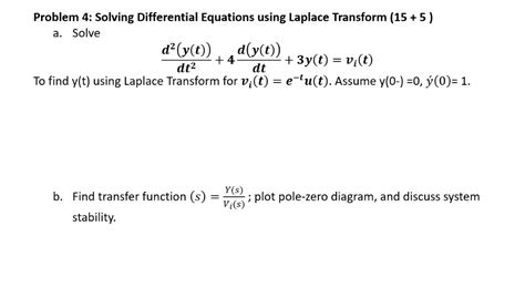 Solved Problem Solving Differential Equations Using Chegg