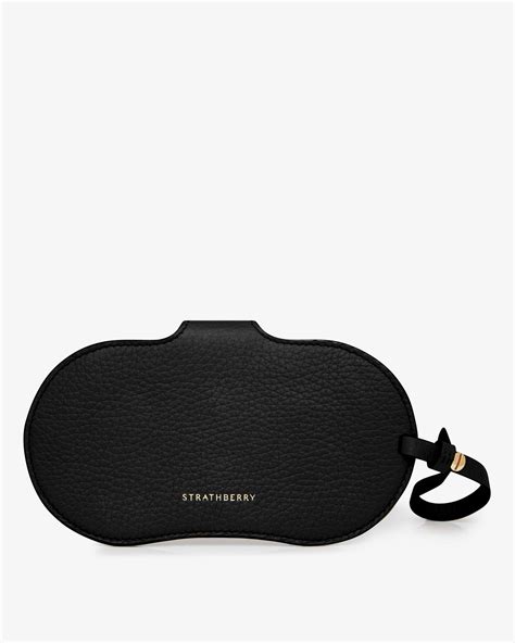 Strathberry Multrees Sunglasses Case Black