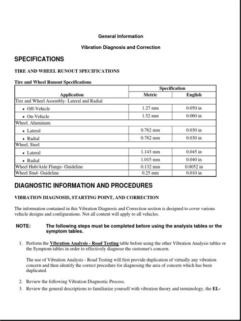 142 Vibration Diagnosis And Correction Pdf Axle Frequency