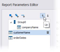 Parameters Panel NET Reporting Tools DevExpress Documentation