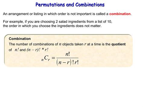 Permutations And Combinations Ppt