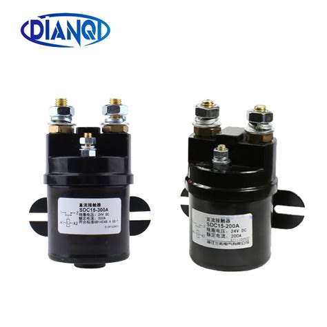 차량 및 제어 시스템용 Dc 접촉기 정상 개방 접점 스위치 1 개 Sdc15 100a 200a 300a 1no 12v