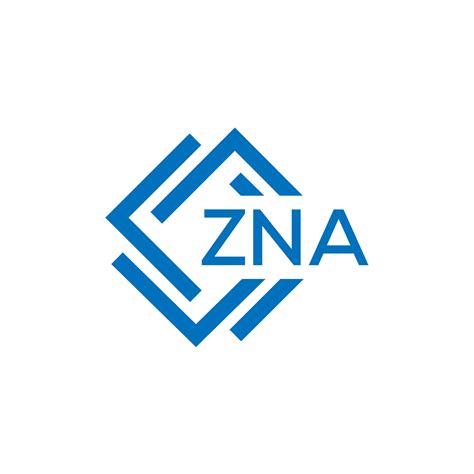 Zna Technology Letter Logo Design On White Background Zna Creative