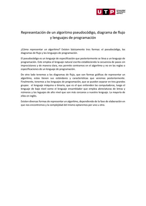 S Representación de un algoritmo pseudocódigo Representación de un algoritmo pseudocódigo
