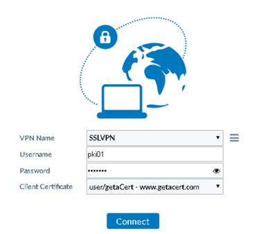 Technical Tip SSL VPN With Client Authentication Fortinet Community