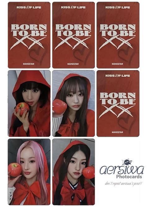 Kiss Of Life Born To Be Xx Makestar Fansign 1 In 2024 Photo Card