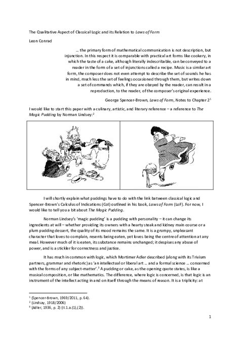 Pdf The Qualitative Aspect Of Classical Logic And Its Relation To Laws Of Form