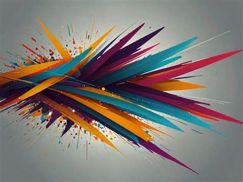 Premium Photo A Colorful Abstract Painting Of Multicolored Lines