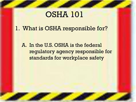 Osha 101