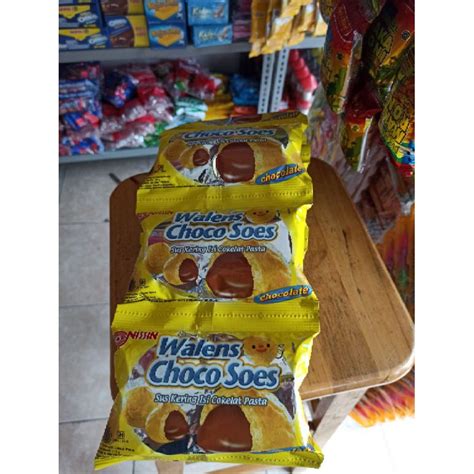 Jual Walens Walen Choco Soes Rasa Chocolate 1 Renceng Isi 10 Pcs