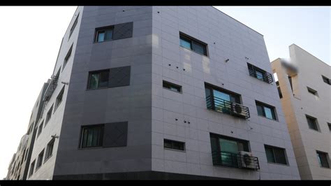 7717 화이트와 블랙 화강석 무광 마감 멋진 4층 다세대 상가주택 빌라 디자인 예쁜 건물 외벽 흰색 석재 외장 시공