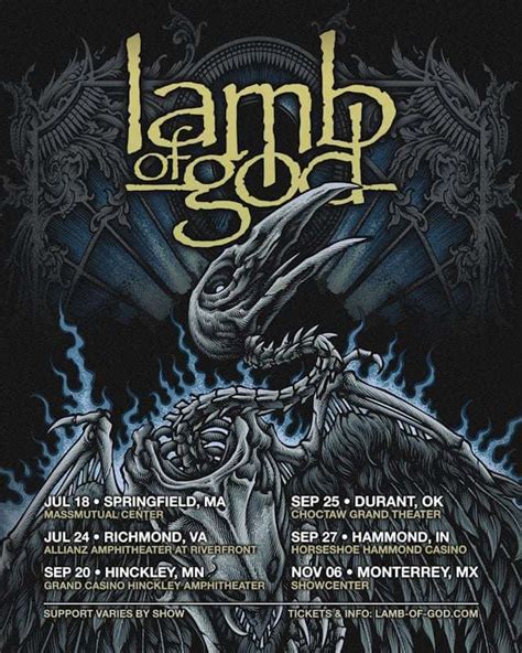 Lamb Of God Plots Exclusive 2025 Headlining Shows For Summer And Fall