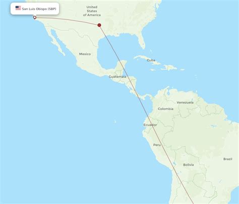 All Flight Routes From San Luis Obispo To Buenos Aires Sbp To Eze