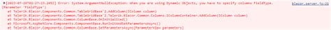 Telerik Blazor Grid With Expandoobject And Group Header