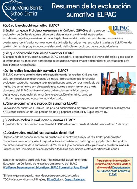 Elpac Testing And Reclassification Information Tunnell Elementary