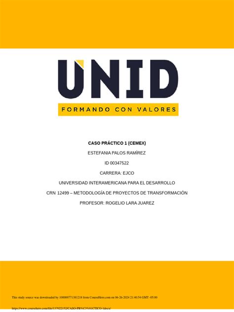 Caso Pr Ctico 1 Pdf Marketing Economias
