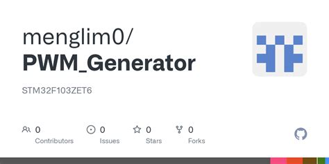 Github Menglim0pwmgenerator Stm32f103zet6