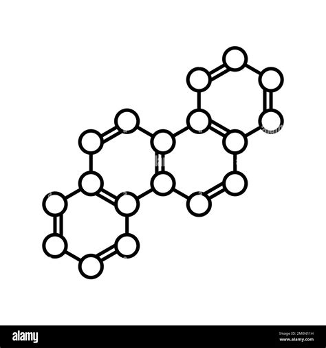 Abstract Molecule Icon Symbol Of Chemistry Science Laboratory Education Or Biochemistry